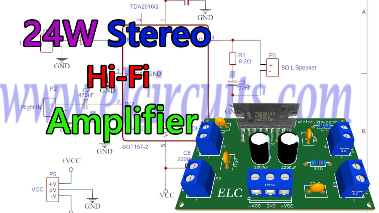 Arquivo de 24w stereo amplifier - Electronic Circuits